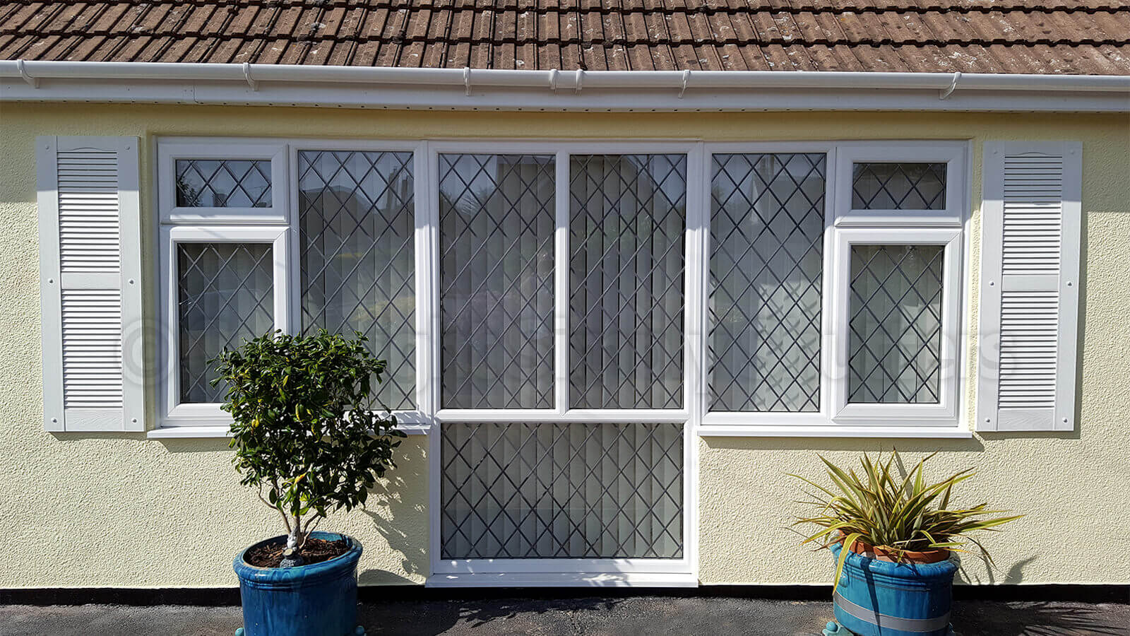 Custom Traditional Louvre Decorative Exterior Window Shutters | Simply ...