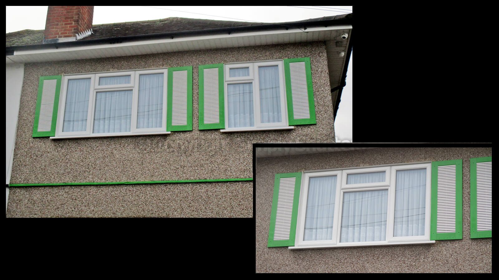 Custom Traditional Louvre Decorative Exterior Window Shutters | Simply ...